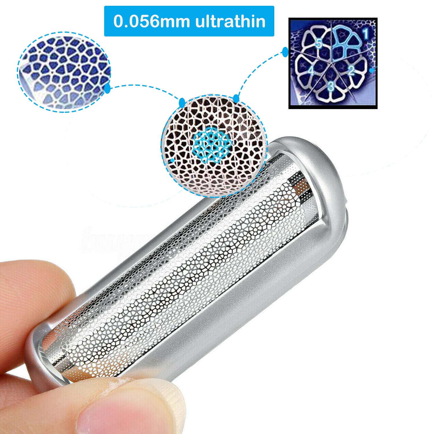5S Foil Screen & Cutter for Compatible with Bra-un, Replacement Cutter Blade Head for Compatible with Bra-un Pocketgo Pocket Twist 5609, 370/575 P40 P50 P60 P70 P80