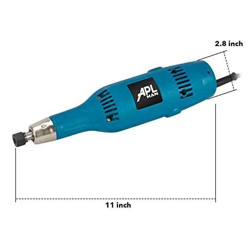 AplmanĀ Die Grinders with AC/DC Switch 1/4" electric die grinder for 2.5 AMP Motor Delivers 25,000 RPM