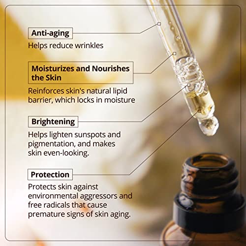 Avalon Organics Vitamin C Oil , Anti-Aging Serum with Essential Fatty Acids, Vitamin E, Hydrating & Brightening Serum, Helps Reduce Lines & Wrinkles