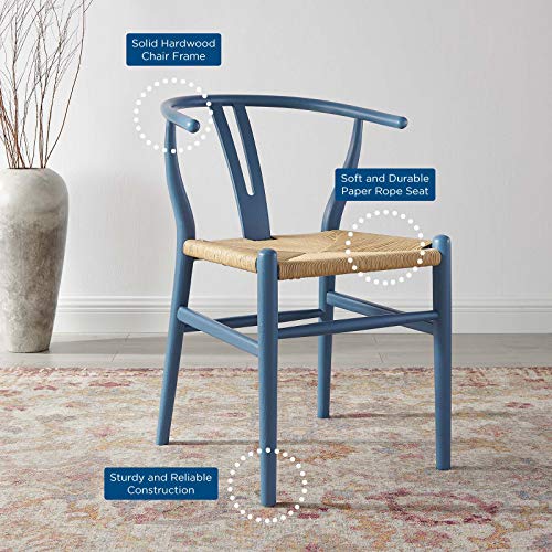 Modway Amish Dining Wood Side Chair, Harbor