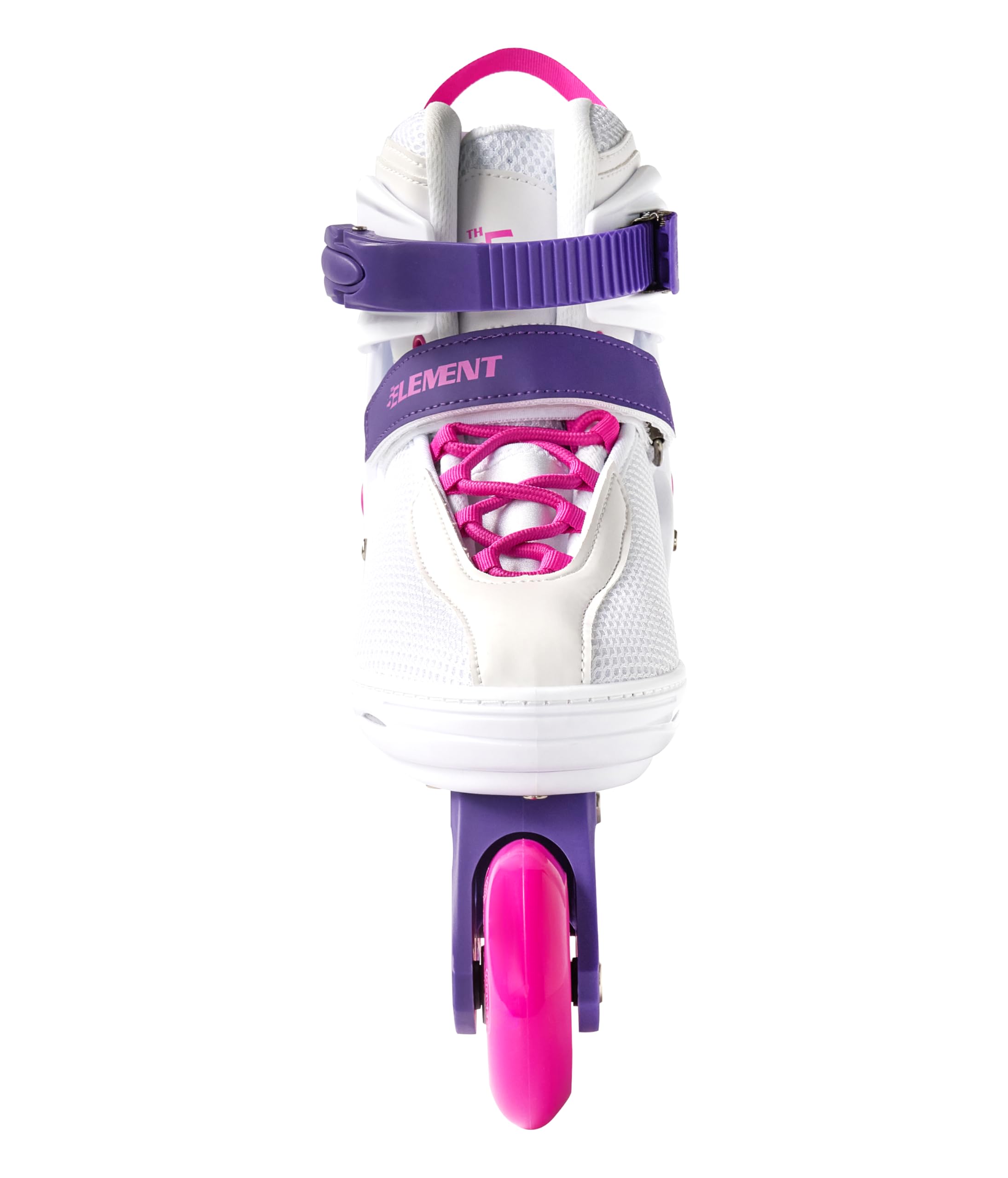 5th Element Lynx LX Inline Skates for Women with Adjustable Strap, 80mm Wheels, and Soft Boot Fit for Skating, Roller Derby, Roller Hockey (9.0-Retro White)