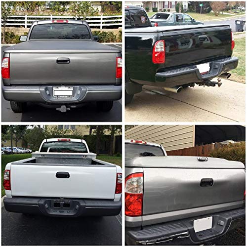 ADP Compatible with Tailgate Handle Latch with Keyhole Toyota Tundra 2000-2006 Rear Exterior Textured Black Tailgate Liftgate Door Latch Replaces - 69090-0C010 690900C010