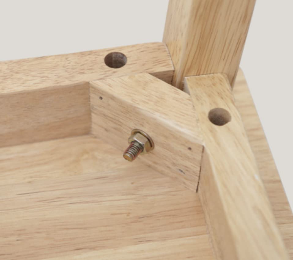 KSG kumsun Wooden Stools – Durable Wooden Stool for Bathroom, Kitchen, Bedroom, Kid’s Room – Square Low Stool with Assembling Kit – Durable and Long-Lasting Design – Practical and Versatile