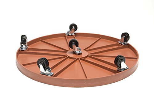 Devault 2400 Plant & Whiskey Barrel Dolly, 24-inches, Terra Cotta color
