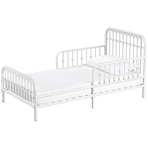 Little Seeds Monarch Hill Ivy Metal Toddler Bed, White