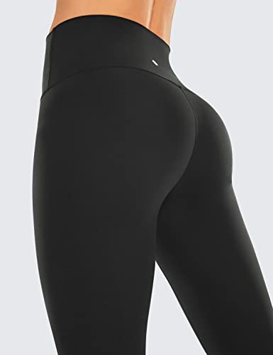 CRZ YOGA Butterluxe High Waisted Capris Workout Leggings for Women 23'' - Lounge Leggings Buttery Soft Yoga Pants Black Medium