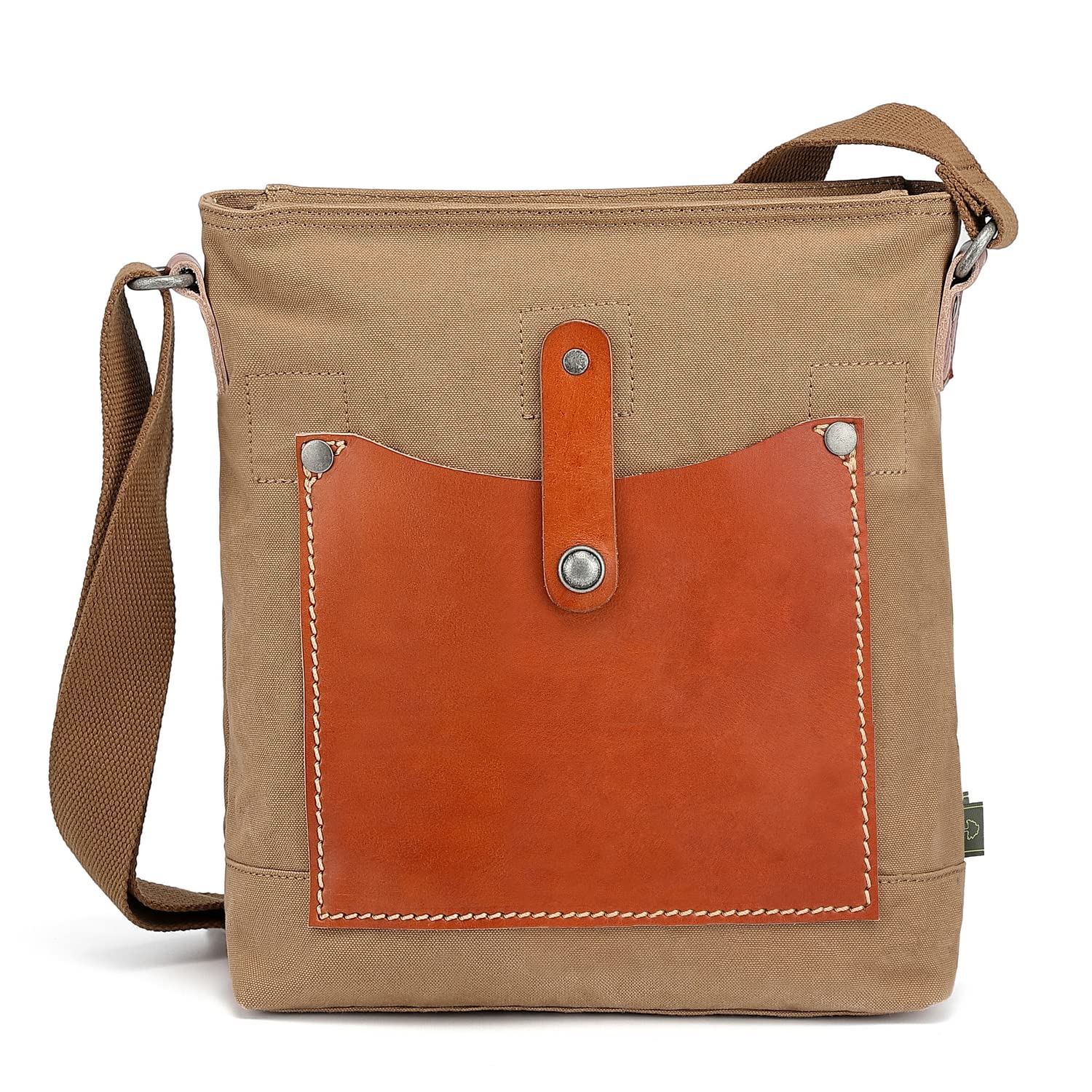 TSD Brand Super Horse Canvas Crossbody Bag