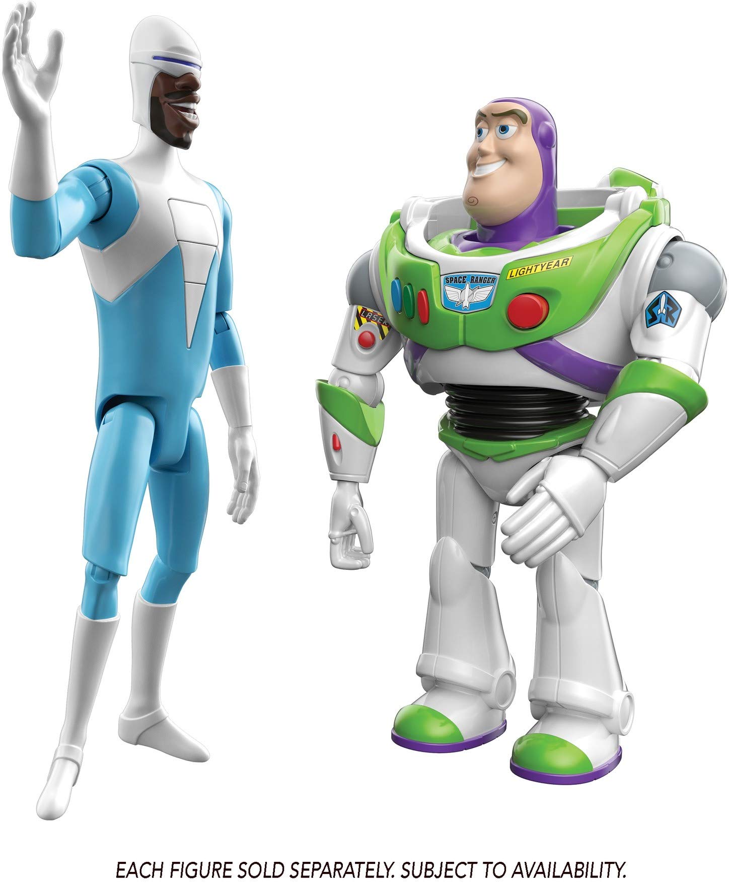 Mattel Pixar Interactables Frozone Talking Action Figure, 8-in Tall Highly Posable Movie Character Toy, Interacts with Other Figures, Kids Gift Ages 3 Years & Older