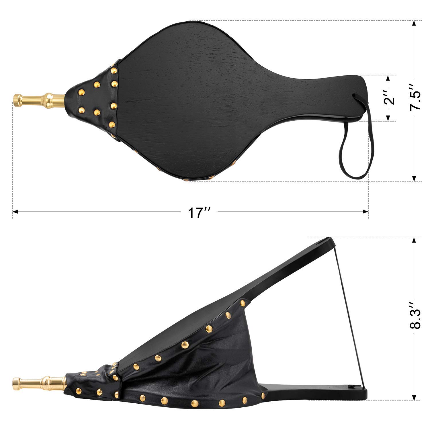 Amagabeli Fireplace Bellows Bundle 24 in fire Grate Wronght Iron