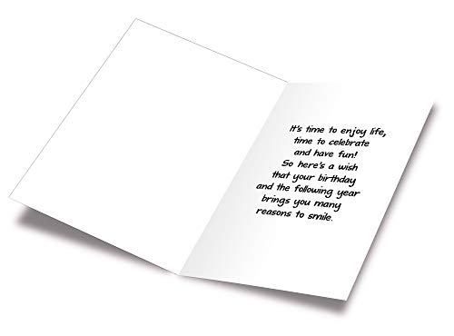 Happy 65th Birthday Card | Made in America | Eco-Friendly | Thick Card Stock with Premium Envelope 5in x 7.75in | Packaged in Protective Mailer | Prime Greetings