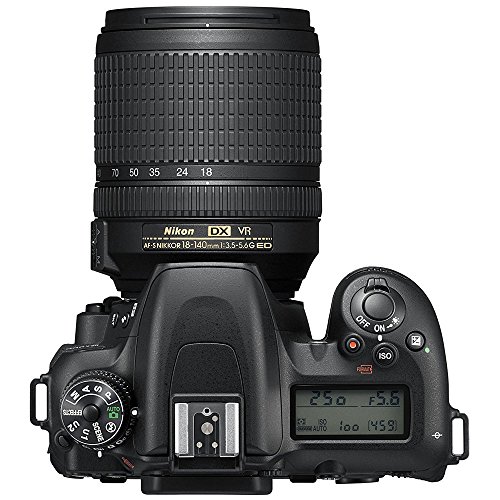 Nikon D7500 20.9MP DX-Format Digital SLR Camera + AF-S 18-140mm f/3.5-5.6G ED VR Lens Bundle with 64GB Memory Card, Camera Bag, Paintshop Pro 2018 and Accessories (11 Items)