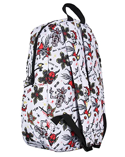 Bioworld Stranger Things Backpack Hellfire Club Allover Print Laptop School Travel Backpack