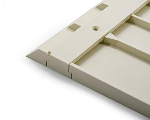 Camco Knife Safe - Securely Mounts on Wood or Metal Surfaces, Holds 7 Cooking and Carving Knives, Organize and Store Knives While Creating Space - (9" x 11") Beige (43583)