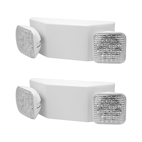 Hardware & Outdoor eTopLighting [2-Pack] LED Emergency Exit Light - Standard Square Head UL924, EL5C12X2