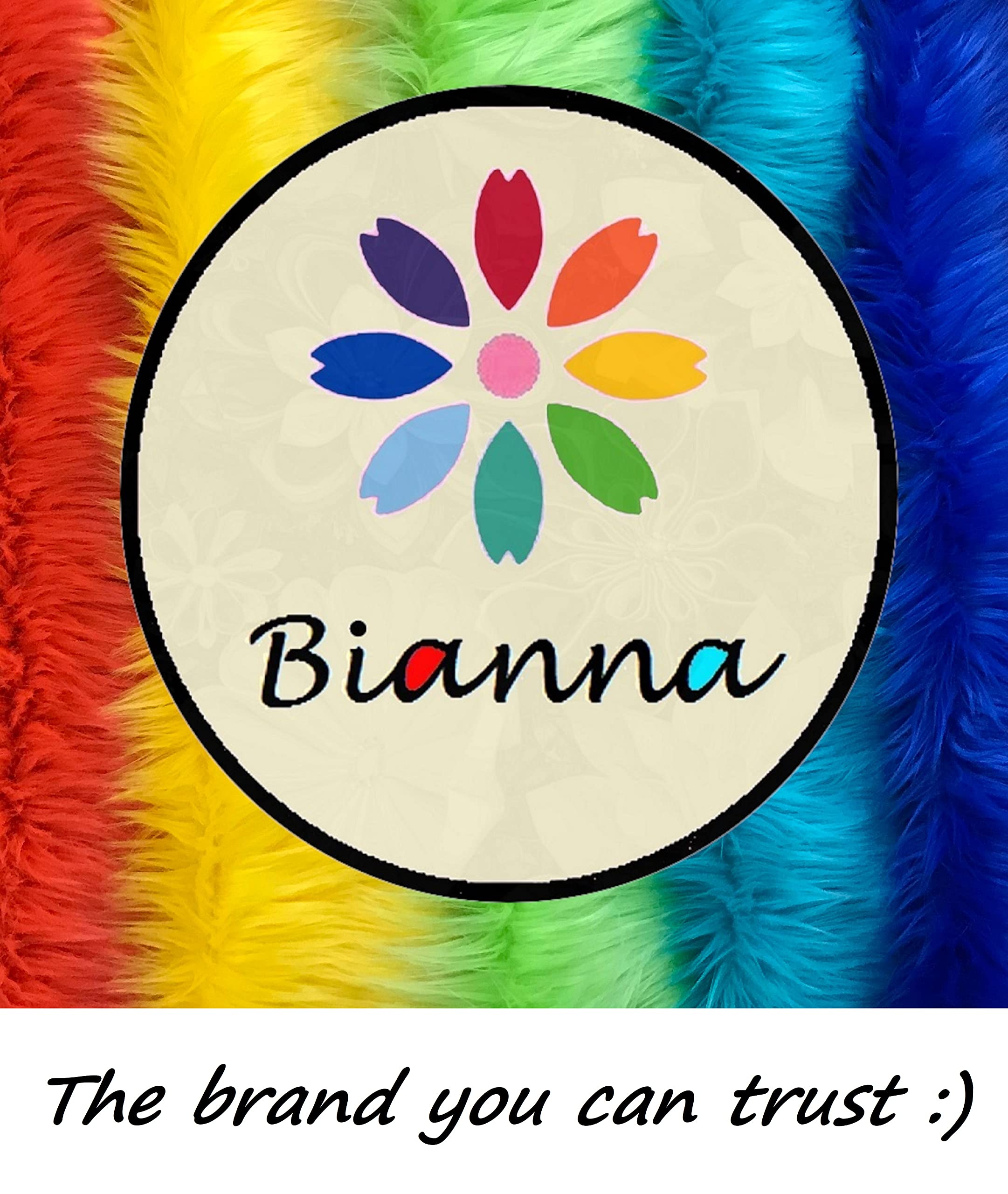 Bianna Creations 6oz Mixed Random Colors Craft Faux Fur Scrap Bag, Remnant Pieces Scrappy Artificial Fake for DIY Crafting Project, Gnome Beard Material, Small Pieces