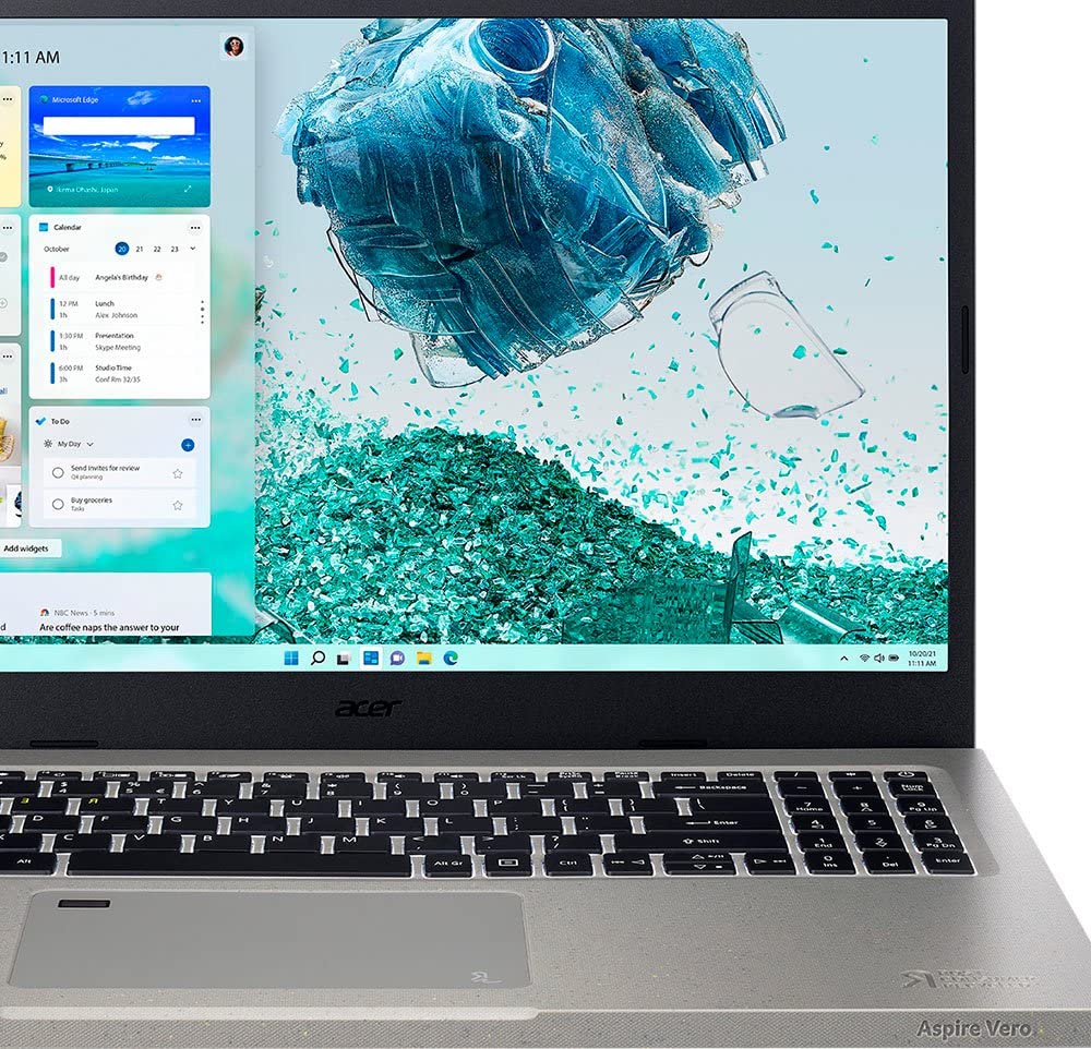 acer Aspire Vero 15 Green Laptop Computer, 12th Gen Intel Core i5-1235U 10-Core, 20GB RAM 512GB NVMe SSD, 15.6" FHD IPS, Thunderbolt 4, Ethernet, Fingerprint Reader, Backlit KB, Win11 + Mousepad