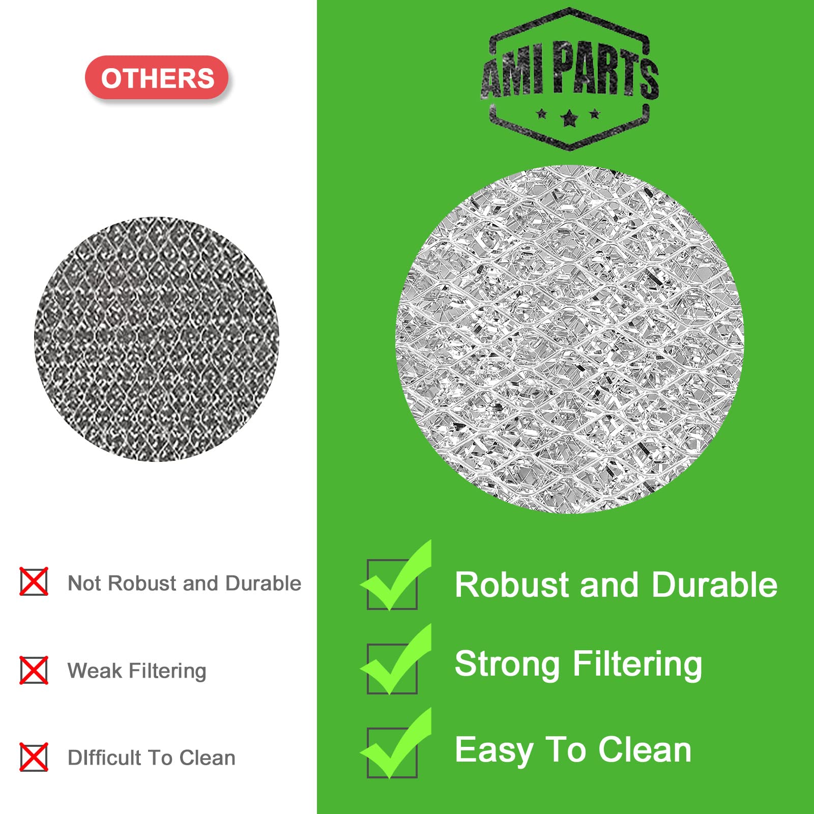 Fits for 203368 Honey-Well Electronic Air Cleaner for 16" x 12.5" Post Filter F300E F50F Series from AMI PARTS - 2 Pack