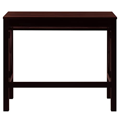 Casual Home Montego Folding Desk with Pull-Out Tray-Espresso