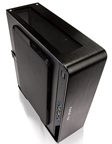 InWin Chopin SECC Mini-ITX Tower Case 150W Power Supply with 4 colors stickers inside, Black Aluminum