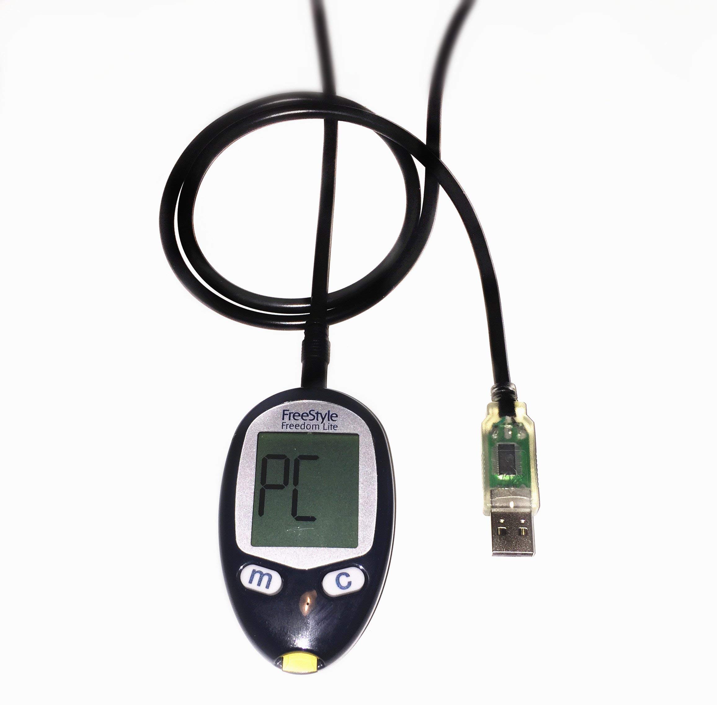 EZSync USB Cable for Abbott Co-Pilot Freestyle Glucose Diabetes Meters, Works with Tidepool, EZSync002B