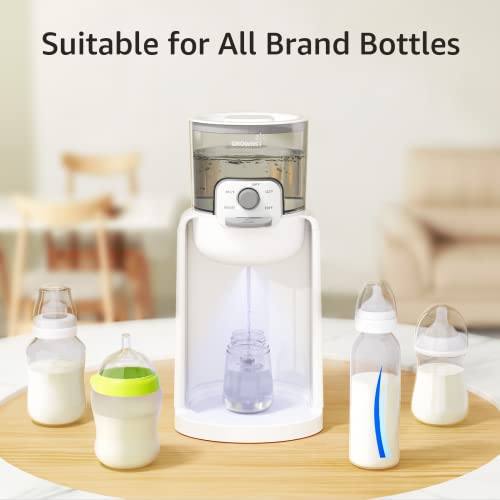 GROWNSY Water Warmer, Instant Baby Bottle Warmer with Night Light, 4 Perfect Temperatures Formula Maker with Instant Dispension of Warm Water, Detachable Container and 72H Smart Thermostat