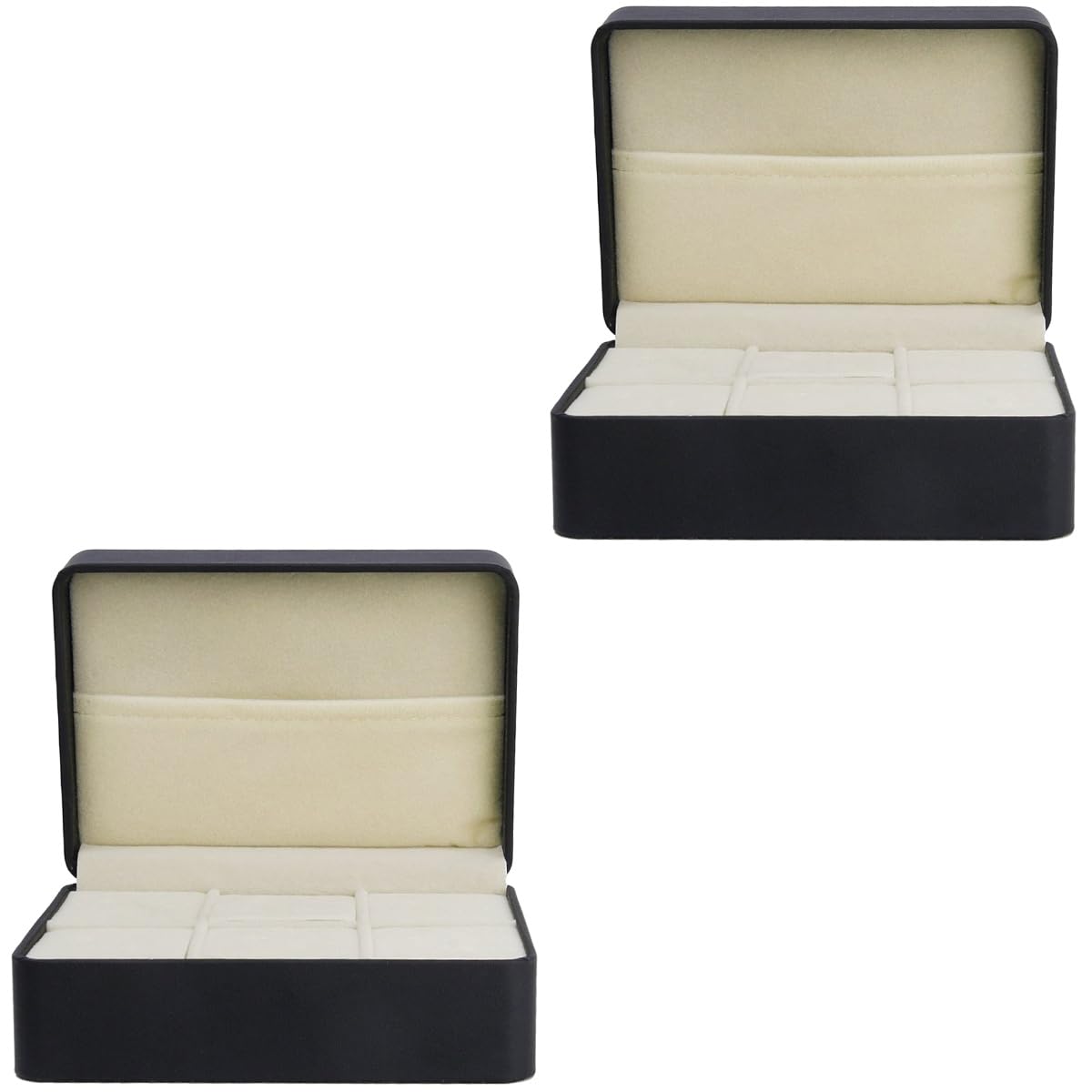 Abaodam 2pcs Tie bar case Tie clip storage case man trolley case jewelry box