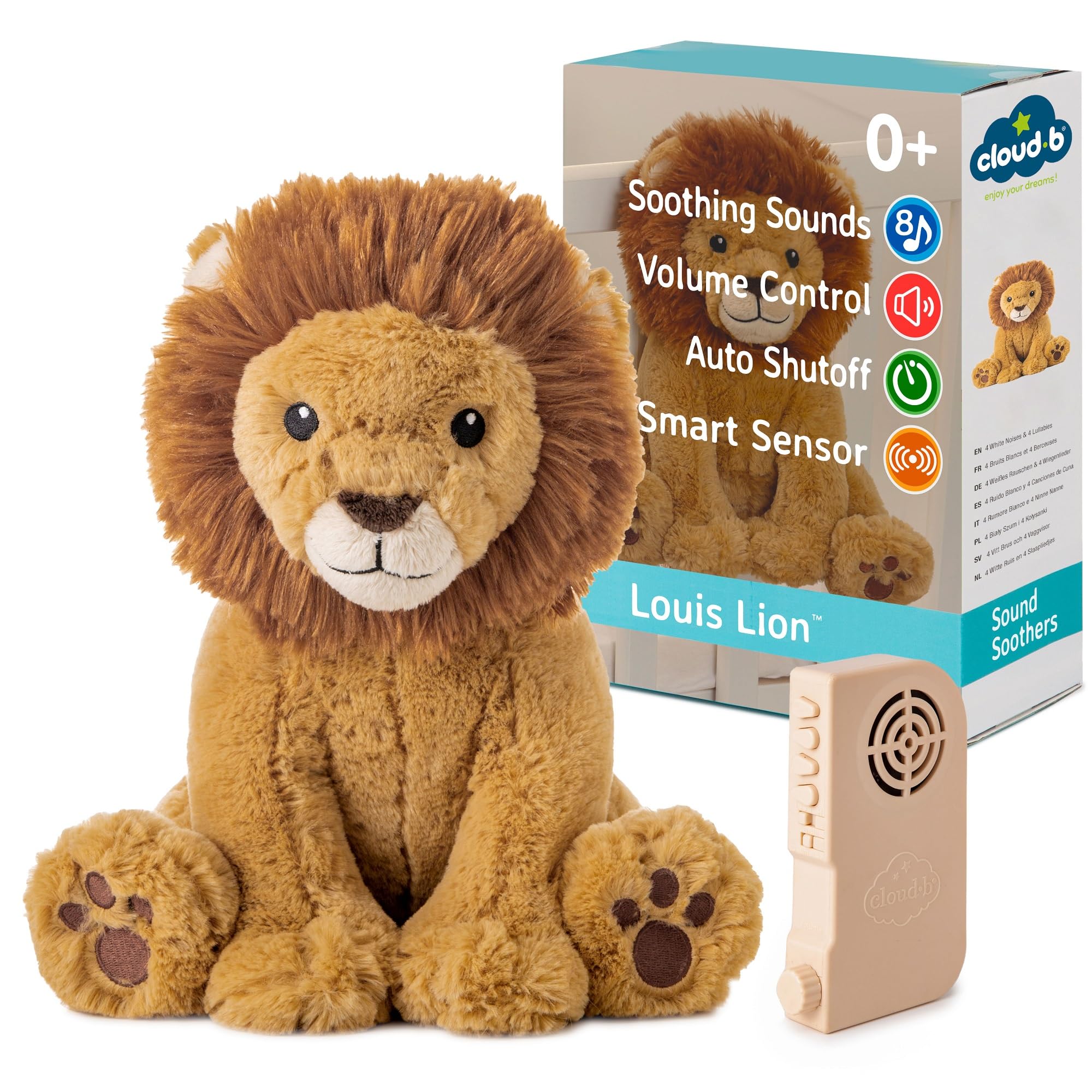 Cloud b Sound Machine with White Noise Soothing Sounds | Cuddly Stuffed Animal | Adjustable Settings and Auto-Shutoff | Peaceful Panda™