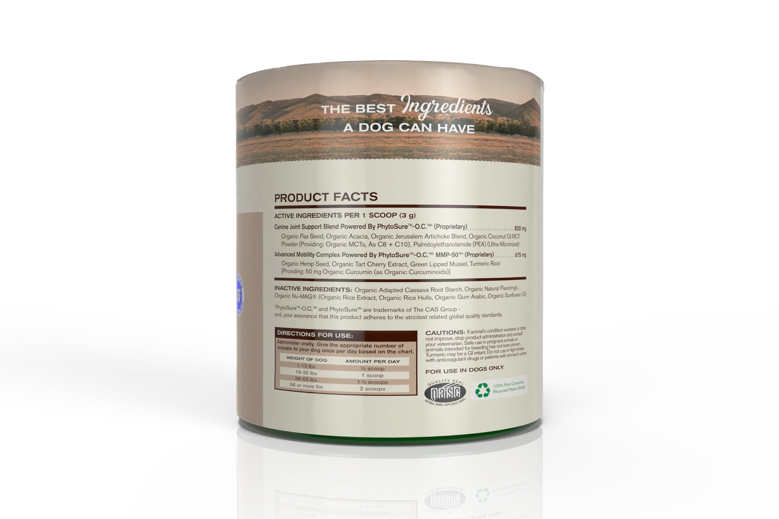 Badlands Ranch - Super Mobility Canine Supplement Organic Ingredients Helps Maintain Healthy Cartilage, Optimal Joint Function by Katherine Heigl (90 Grams, 30 Scoops)
