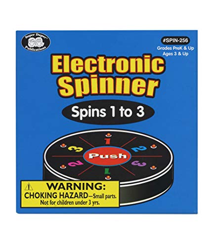 Super Duper Publications | Electronic Spinner Game Counter with Sound and Light (1-3) | Educational Learning Resource for Children