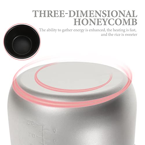 Healeved Rice Cooker 10 Cup Rice Cooker Inner Pot Rice Cooker Replace Liner Nonstick Cooking Pot Inner,4.5Qt Aroma Rice Cooker