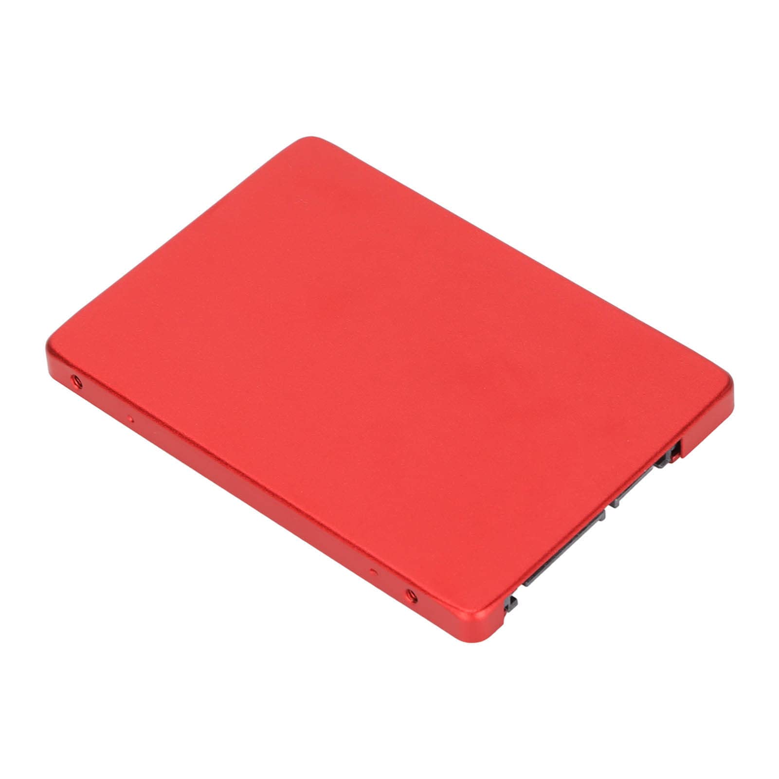 Aluminum Alloy SSD Adapter Case Ultrathin Lightweight Computer SSD Adapter Case Kit for Home Office (Red)