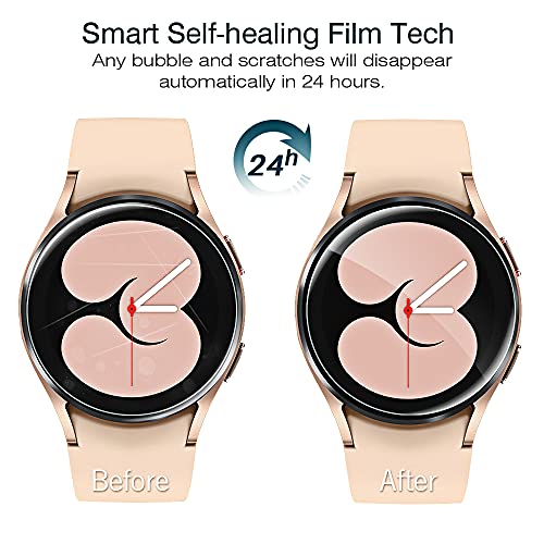 6 Pack LϟK Screen Protector Compatible for Samsung Galaxy Watch 4/Galaxy Watch Active/Galaxy Watch Active 2 40mm, Max Coverage, HD Clear Flexible TPU Film