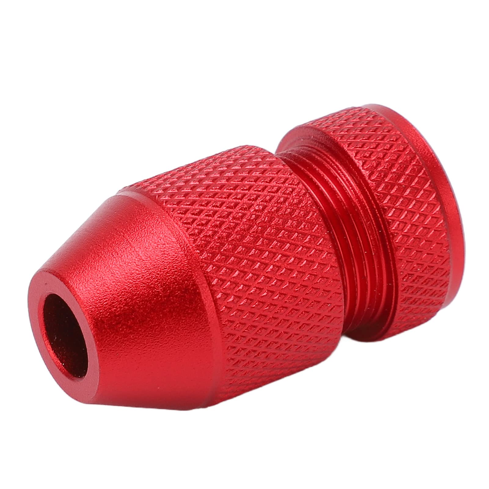 Aluminum Alloy Adjustable Drill Depth Stop Collar Red Woodworking Drilling Auxiliary Tool for Furniture Installation(For 0.04 to 0.2in Drill Bit)