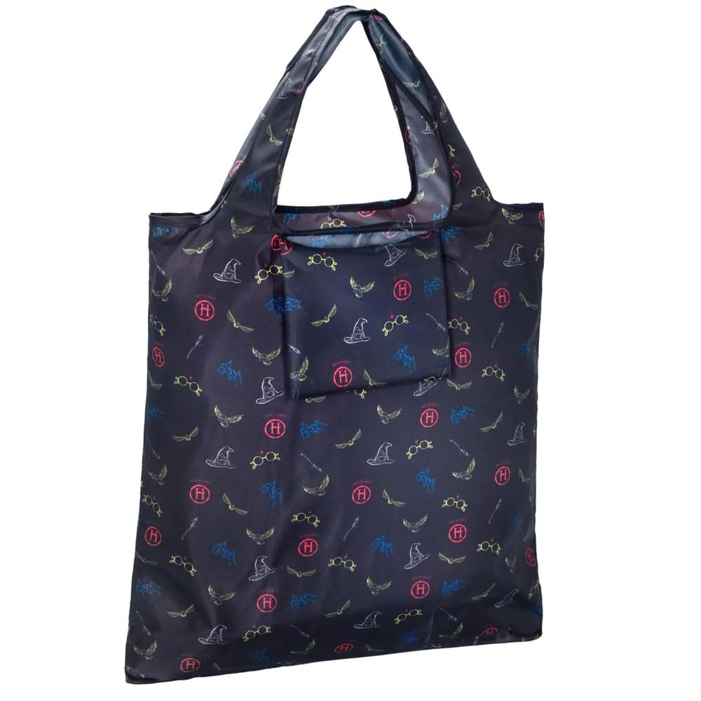 Amscan Spooky Harry Potter Trick-Or-Treat Bag - 16" x 15.5" (1 Pc.) - Perfect for Halloween and Horror-themed Parties
