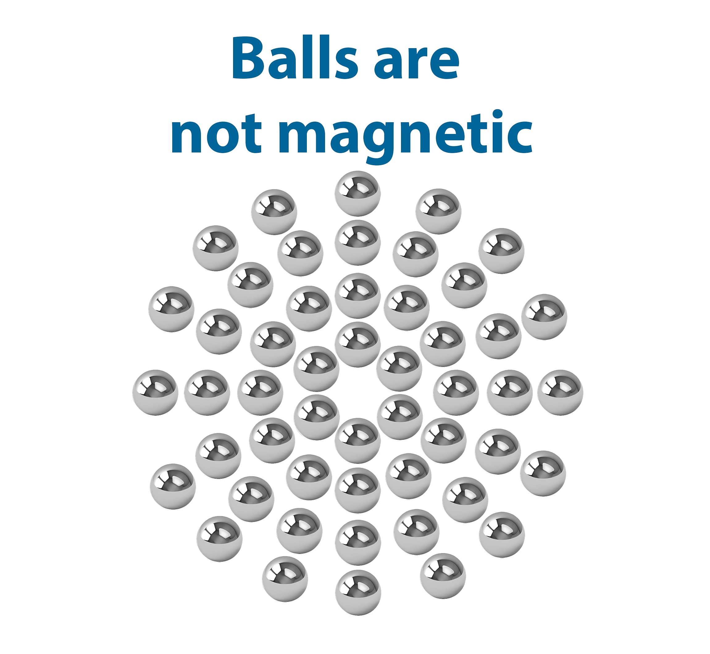 Four Brothers Replacement Balls for Crossfire Game - 9mm Balls - 50 Pack (Non-Magnetic)