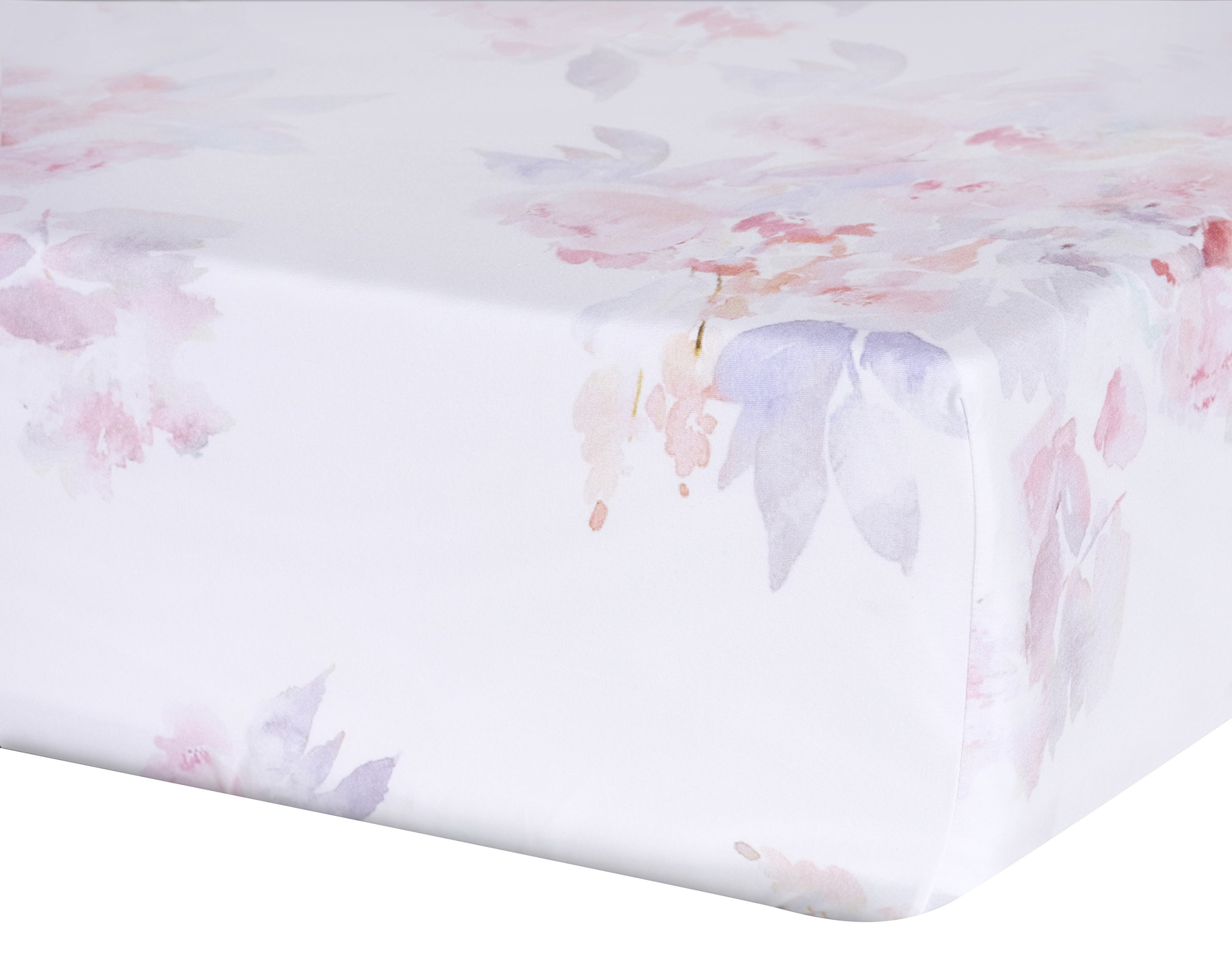 Oilo Prim Jersey Crib Sheet, Blush