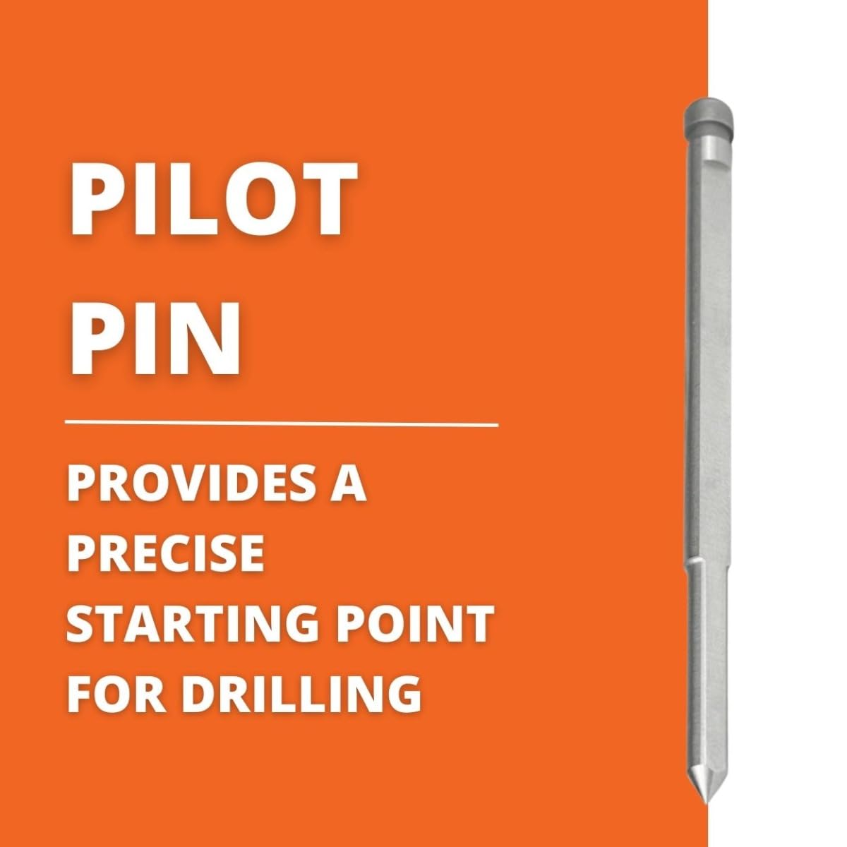 Fein Slugger Magnetic Drill Pilot Pin - Essential for Accurate Drilling & Easy Slug Ejection - 3/16" Diameter, 3-15/16" Length - 63134998315