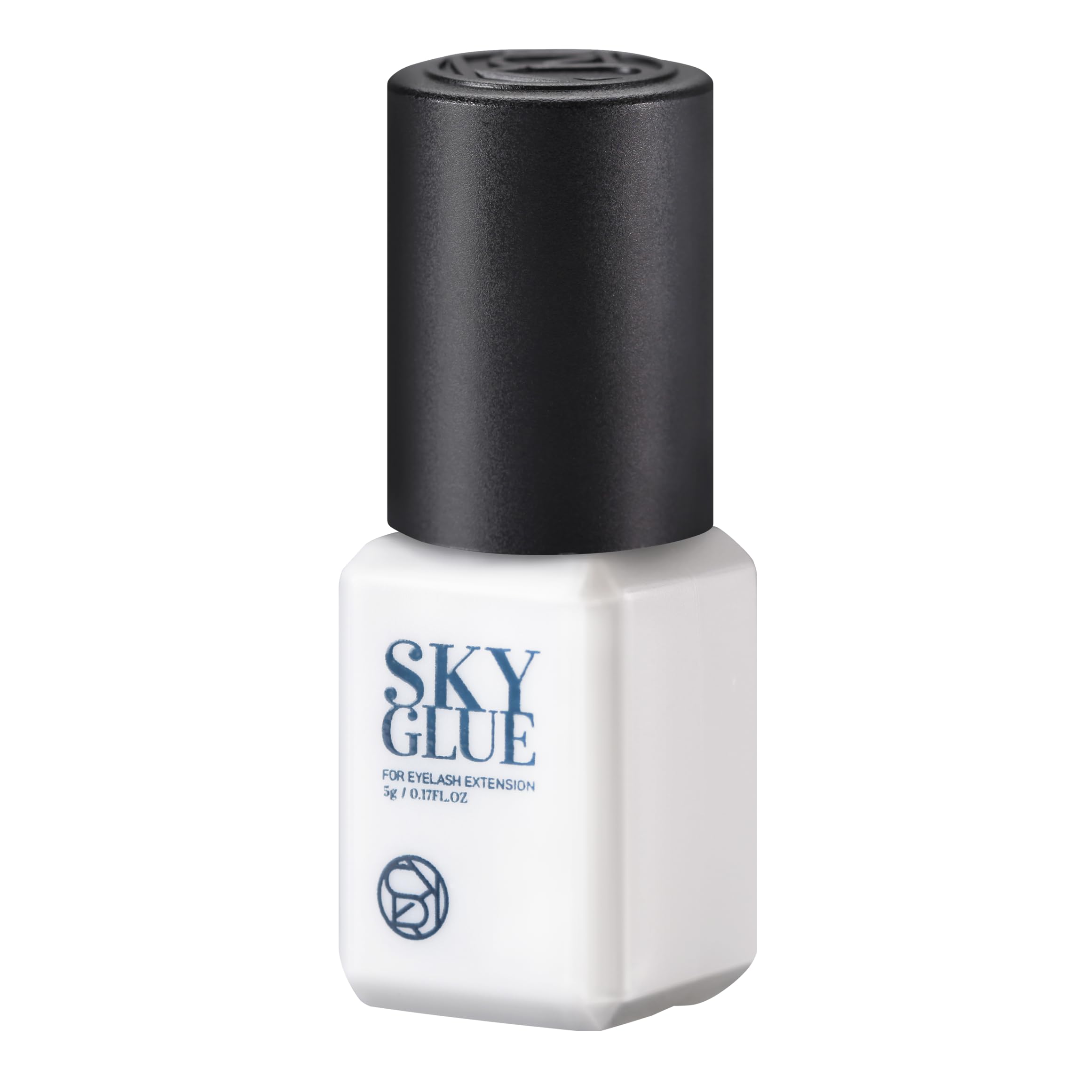 Super Strong Sky D Eyelash Extension Glue 5ml - Professional Black Bonding Adhesive for Long Lasting Semi Permanent Individual Lash Extensions - 3-4s Fast Drying / 4-6 Week Retention