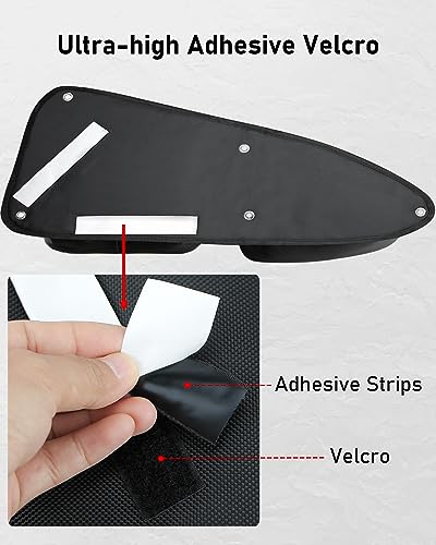 BELINOUS UTV Side Door Bag Compatible with RZR, Front Door Storage Bag with Knee Pad Compatible with Polaris RZR 2014-2023 XP XP4 Turbo 1000 900 (Black)