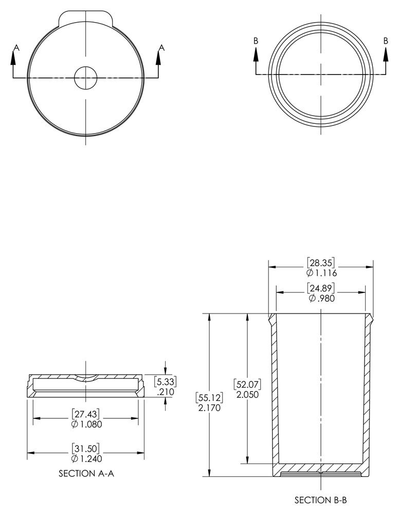 Caplugs ZCVV70ASMQ2 Plastic Vials. CVV-70, PE-LD, Vial Size 7drams Fluid oz 88, White (Pack of 18)