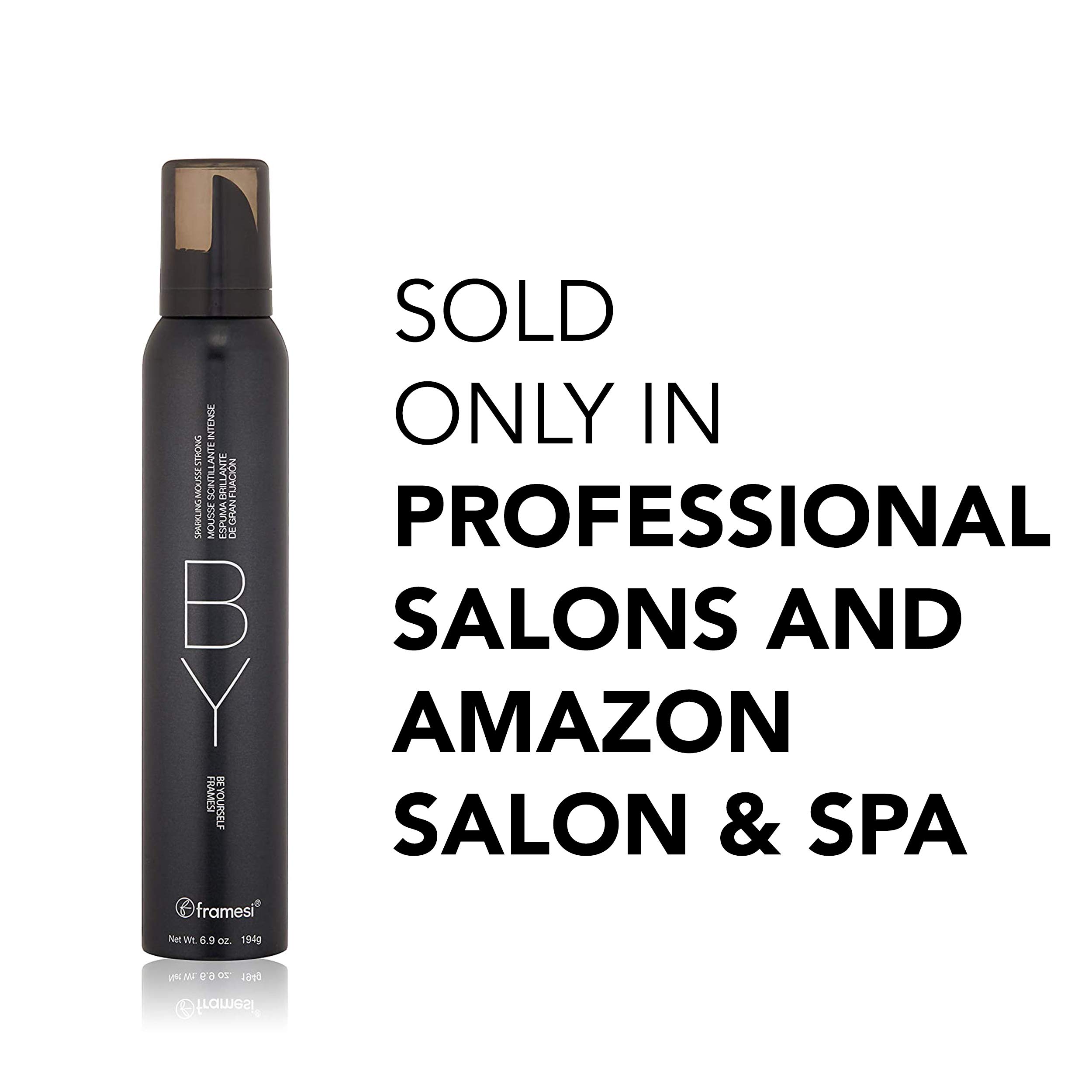 Framesi BY Lava Sparkling Mousse, Strong Hold Hair Mousse for Color Treated Hair, 6.9 oz