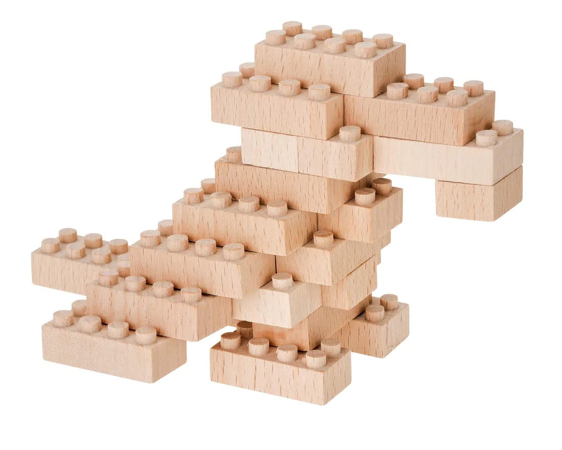 Eco-Bricks 3 in 1 Builds Bird - Earth-Friendly Kids Building Blocks - Create 3 Different Birds - Cockatiel, Toucan, Macawi