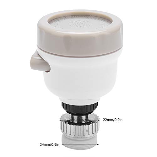 Movable Kitchen Tap Head, Delaman 360° Rotatable Faucet Spray Head ABS Anti-Splash Faucet Nozzle Head, Water Faucet for Kitchen with 3 Modes Adjustment
