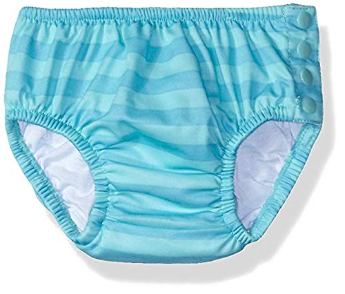 KIKO & MAX Baby Girls' Infant Three-Pack Absorbant Reusable Swim Diaper (Medium)