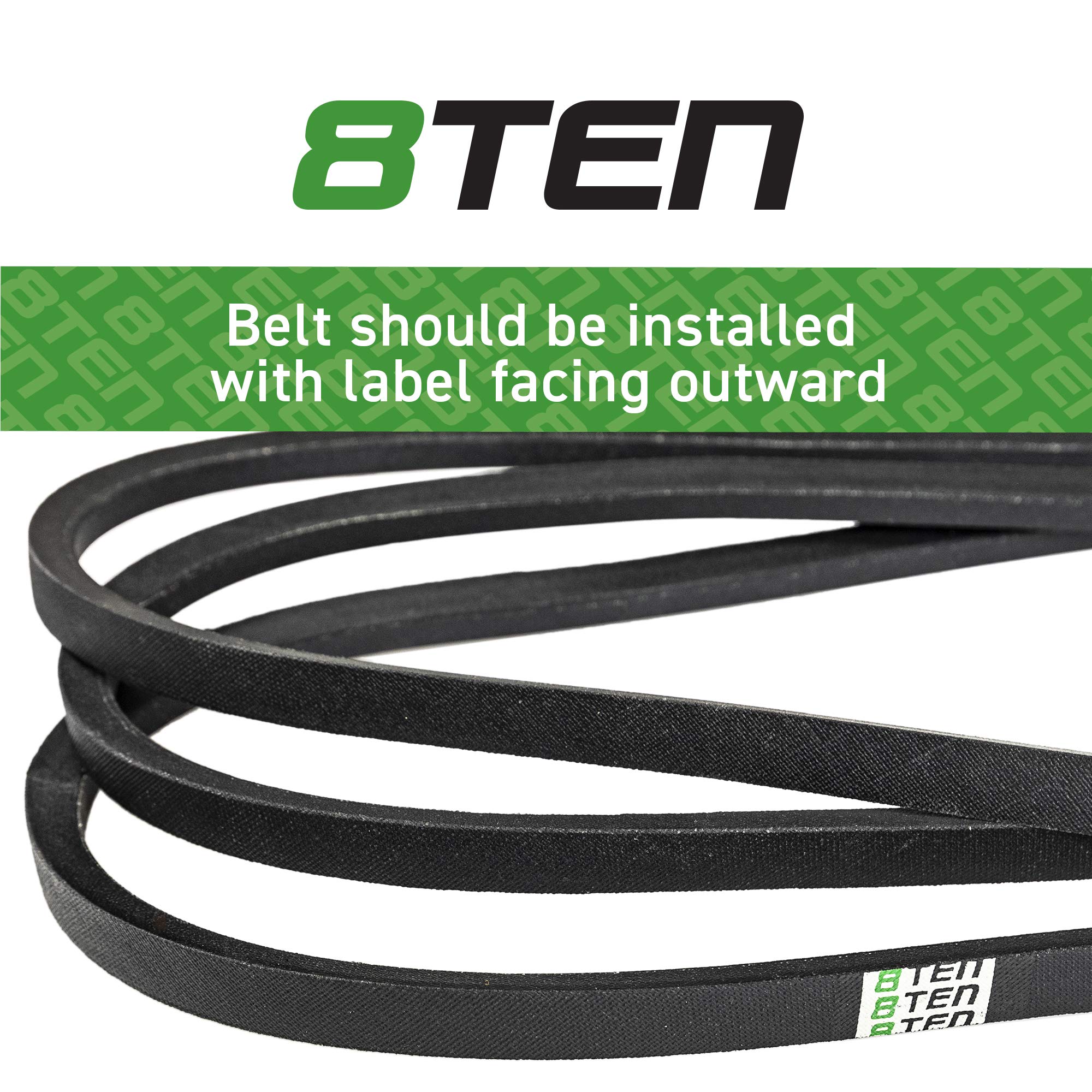 8TEN Deck Belt for Husqvarna 539109243 48 inch Zero Turn Z248F Z4822 Z4824 WHF4817 WH4817EFQ