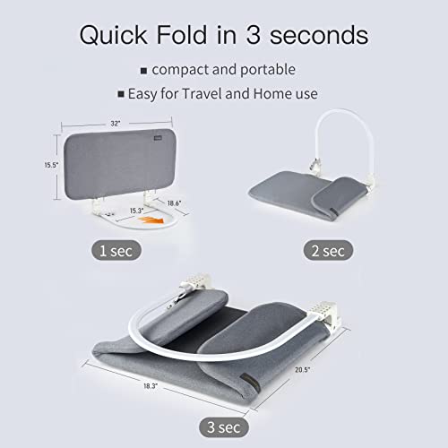 Gromast Toddler Bed Rails Guard Foldable Crib Rail Guard,Baby Bassinet Bedside Sleeper,