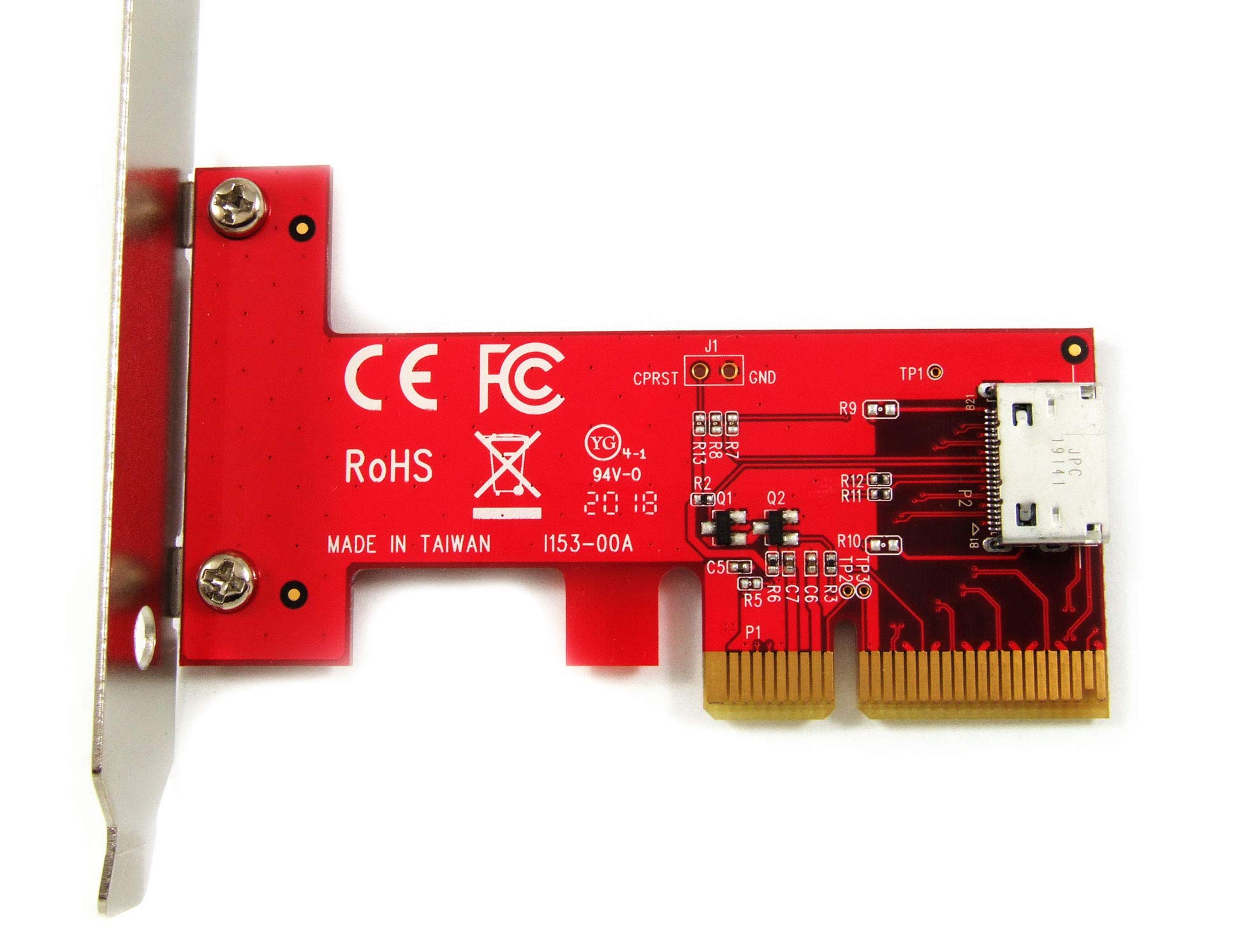 Ableconn PEX-OL153 PCIe OCuLink SFF-8612 Adapter Card - PCI Express 4.0 4-Lane Card - Oculink to PCIe