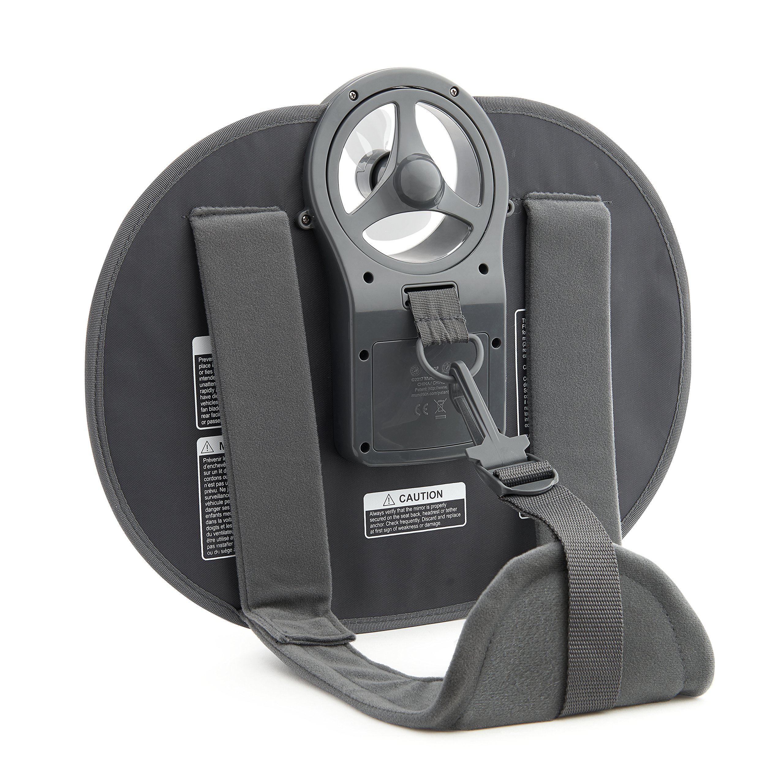 Munchkin® Brica® Breeze Baby in-Sight® Fan Car Mirror, Grey