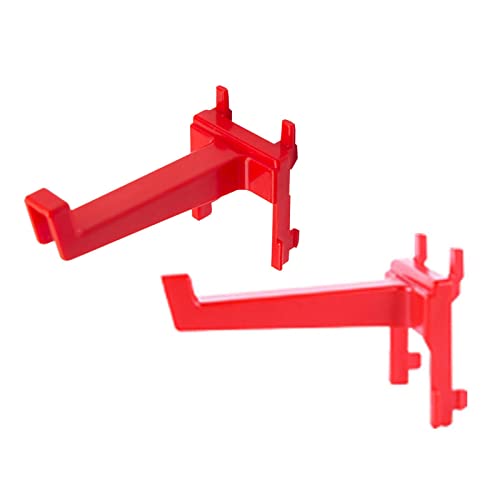 AMLESO 10 Pieces Wall Mounted Hole Board Hook Portable Garage Multifunction Easy to Install, Big Single Hook