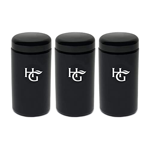 Herb Guard - 2 Oz Airtight Container & Smell Proof Jar (1 Liter) Humidity Pack Keeps Herbs Fresh for Months [3 Pack]